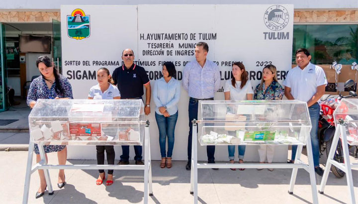 Predial2023: Ayuntamiento de Tulum entrega premios a contribuyentes ...